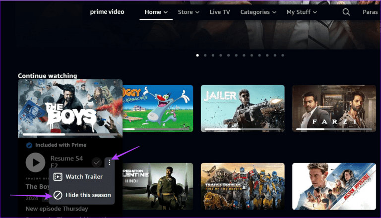 Prime Video: Clear Continue Watching, Search, and Watch History ...