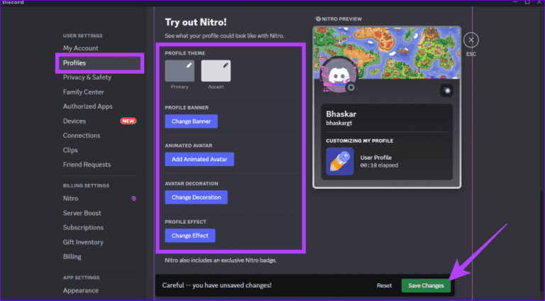 Fix: Discord Profile Theme and Other Changes Not Saving