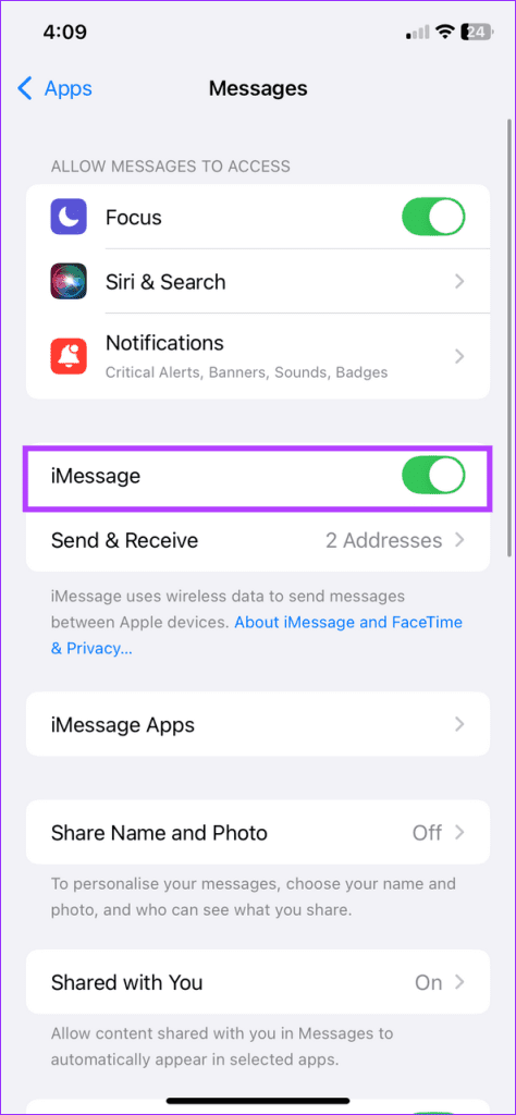 5 Ways to Fix iMessage Notifications Not Working on iPhone - Guiding Tech