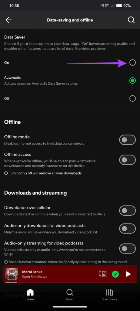 How to Make Spotify Use Less Mobile Data - Guiding Tech