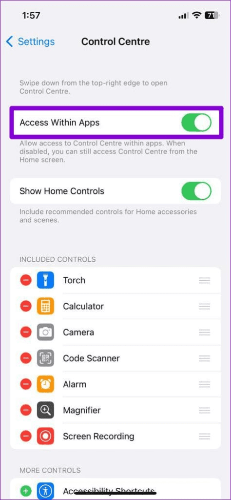 4 Ways to Fix iPhone Control Center Not Working - Guiding Tech