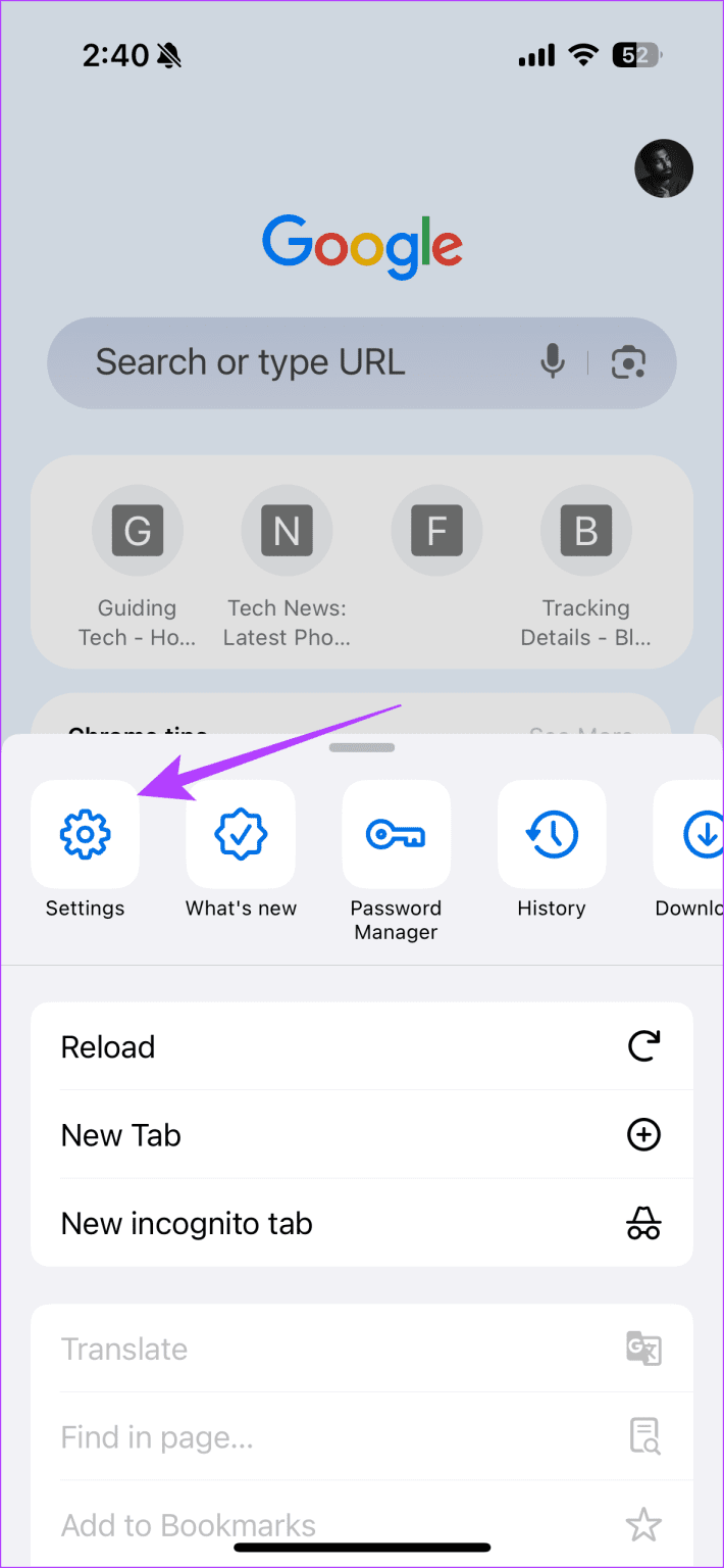 6 Ways to Personalize Google Chrome on Your iPhone - Guiding Tech