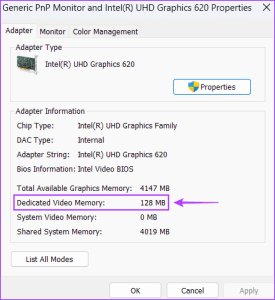 3 Ways to Check VRAM Capacity on Windows 11 - Guiding Tech