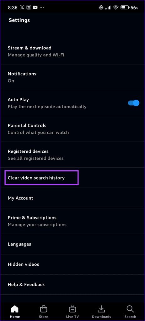 Prime Video: Clear Continue Watching, Search, and Watch History ...