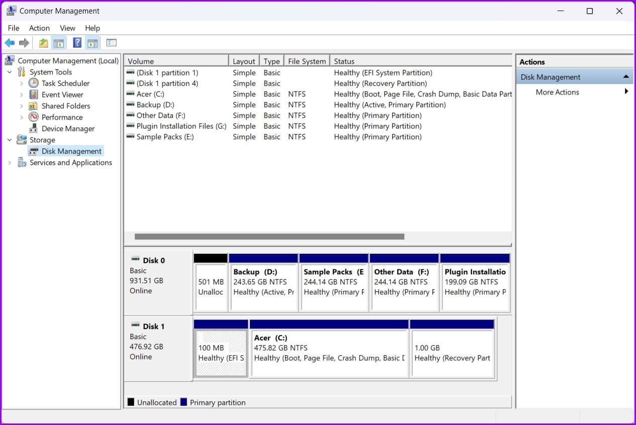 6 Best Ways to Open Disk Management on Windows 10 and Windows 11 ...