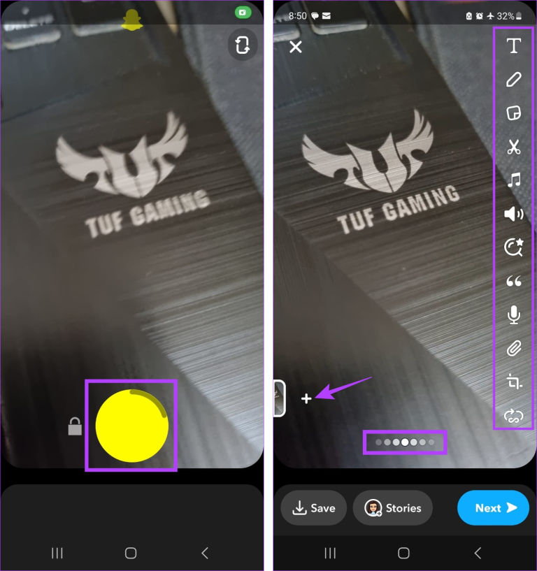 How to Add Camera Roll Photos (Multiple) to Snapchat Story - Guiding Tech