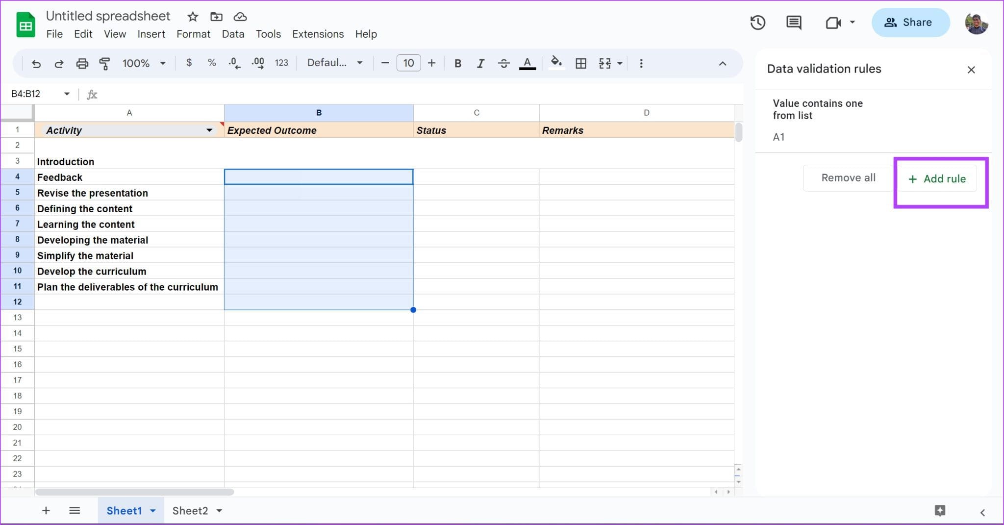 How to Create, Edit, and Delete Dropdown Lists in Google Sheets