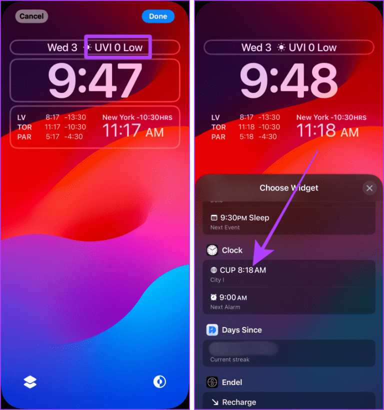 4 Ways to Add and Customize Clock on iPhone Lock Screen - Guiding Tech
