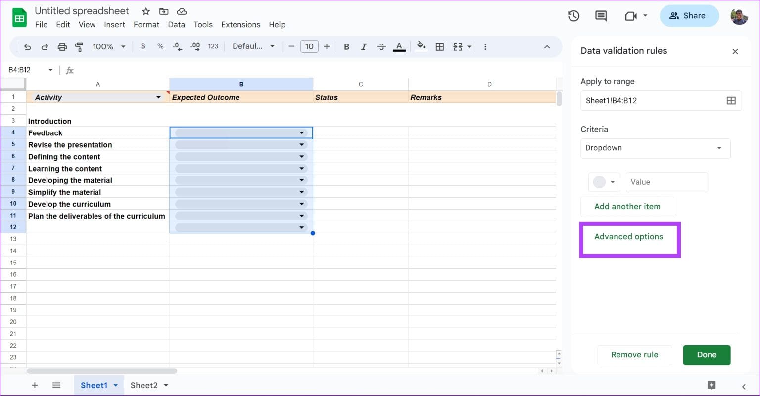 How to Create, Edit, and Delete Dropdown Lists in Google Sheets