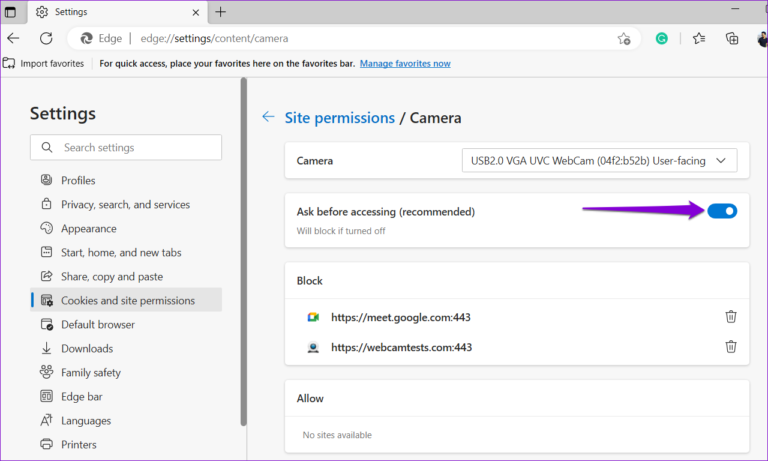 6 Ways to Fix Camera Not Working in Microsoft Edge on Windows - Guiding ...