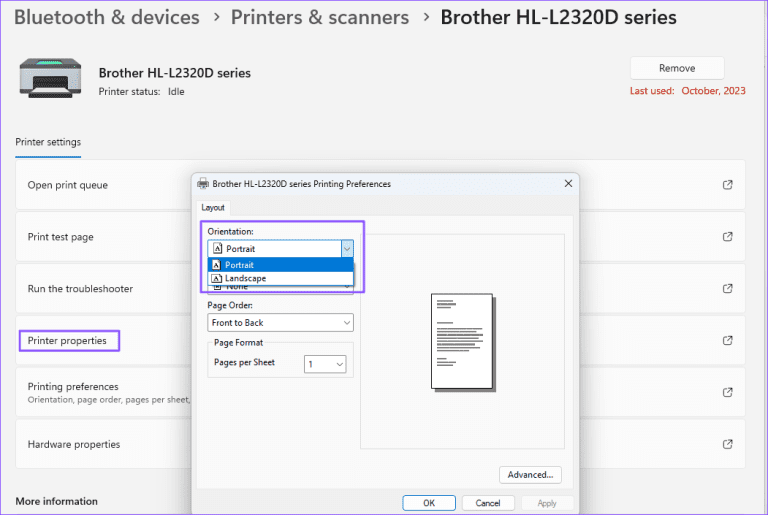 7 Fixes When Printer on Windows 11 Keeps Printing Landscape Instead of ...