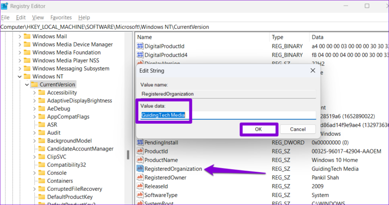 How to Check or Change Owner Details in Windows 11 - Guiding Tech
