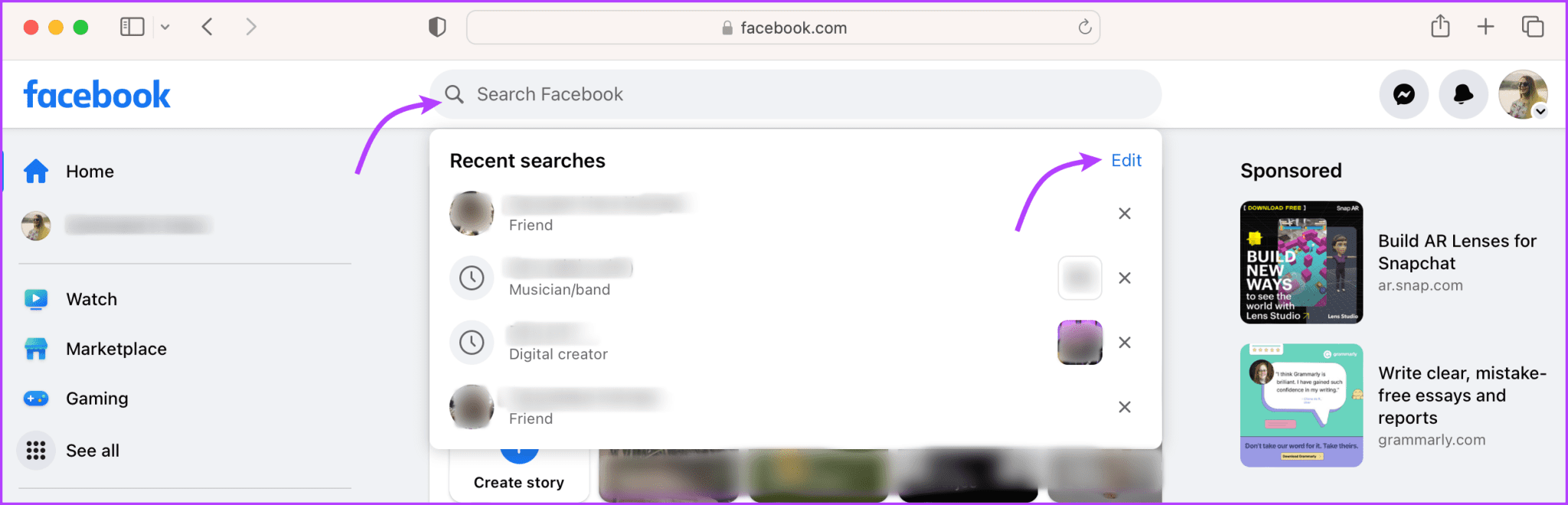 How to Clear Facebook Search Suggestions From Any Device - Guiding Tech