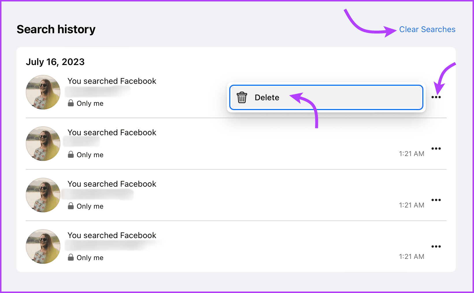 How to Clear Facebook Search Suggestions From Any Device - Guiding Tech