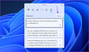 3 Ways to Clear the Clipboard History in Windows 11 - Guiding Tech
