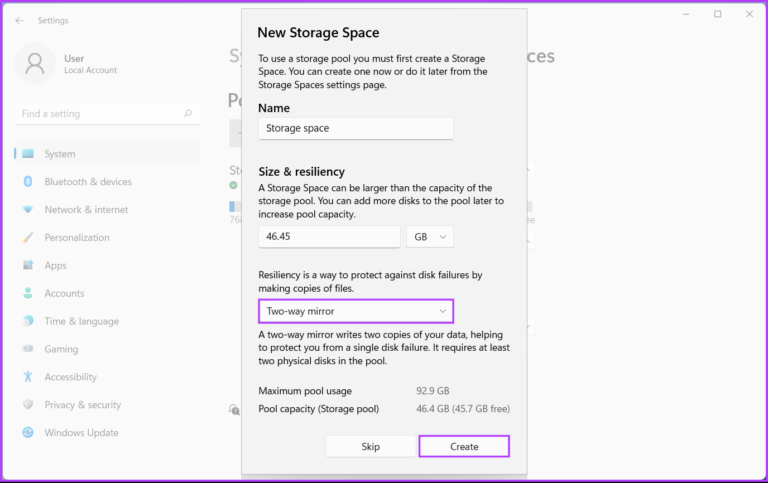 How to Create and Use the Storage Spaces Feature on Windows 11 ...