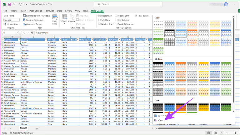 How to Remove Table Formatting in Excel - Guiding Tech