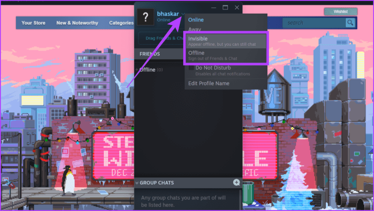 How to Appear Offline or Invisible on Steam (Without Saying Offline ...