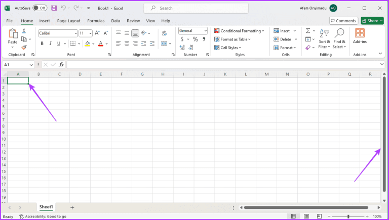 5 Ways to Jump to Cell A1 in MS Excel Real Quick - Guiding Tech