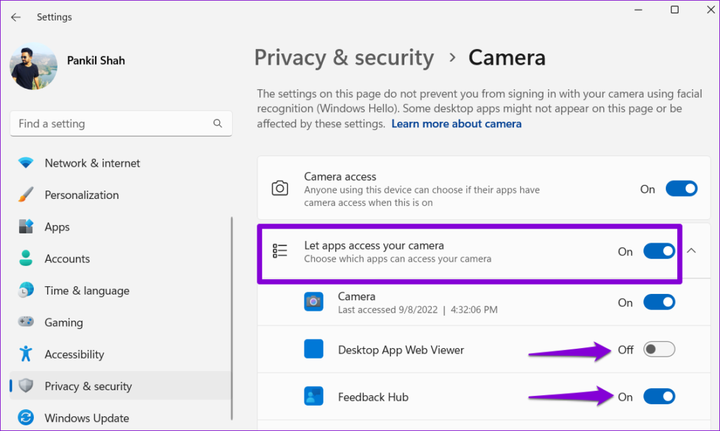 5 Ways to Fix Camera Not Working on Windows 11 - Guiding Tech