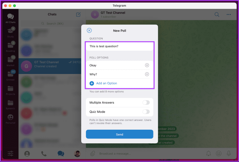 How to Create Poll in Telegram on Desktop and Mobile - Guiding Tech