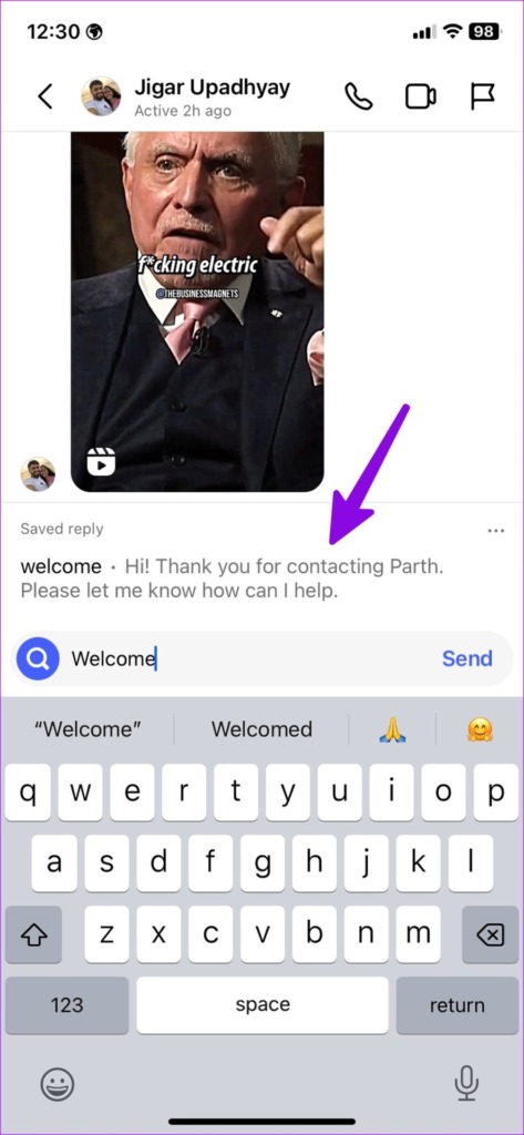 How to Create Saved Replies on Instagram - Guiding Tech
