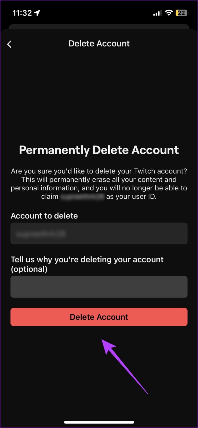 How To Delete Twitch Account On Pc Iphone And Android Guiding Tech 3017