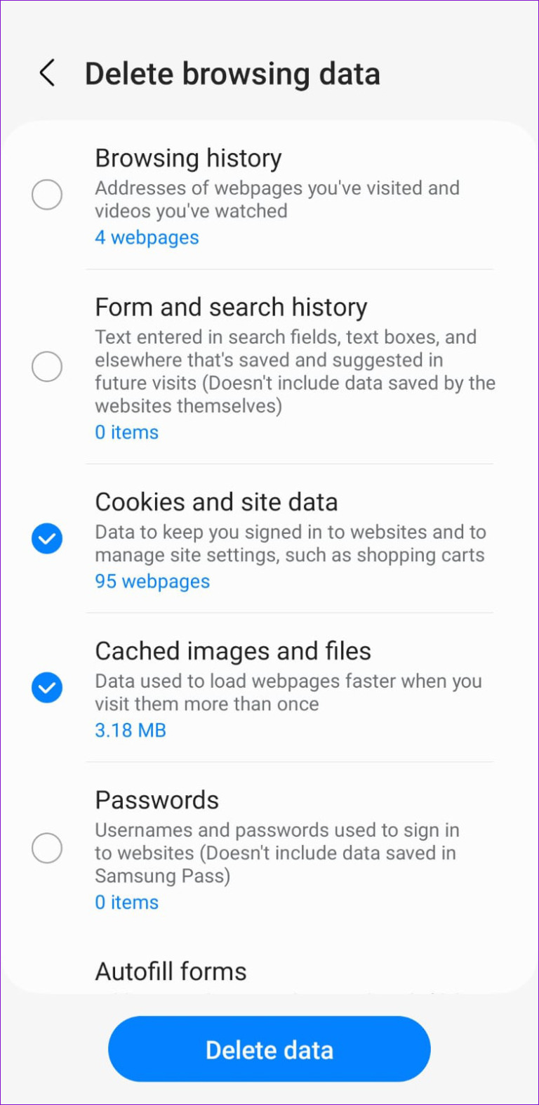 Top 7 Ways to Fix Samsung Internet Browser Not Loading Pages on Android ...