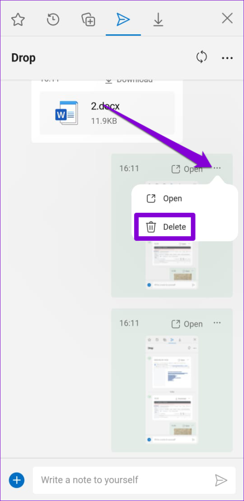 How to Use Microsoft Edge Drop Feature to Share Files Between Devices ...