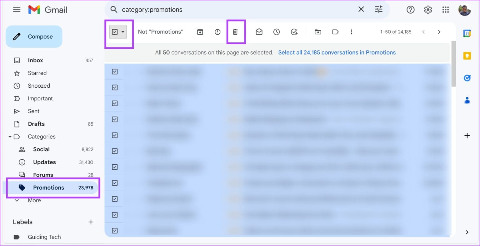 How to Delete Folders or Labels in Gmail - Guiding Tech
