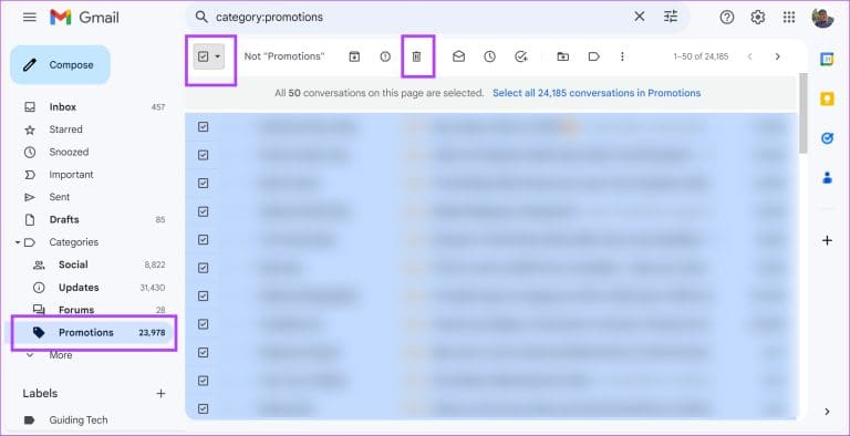 How to Delete Folders or Labels in Gmail - Guiding Tech