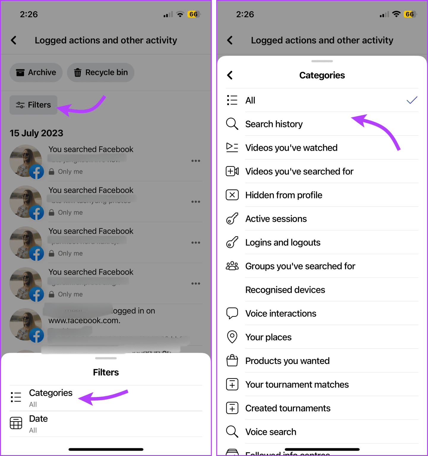 How to Clear Facebook Search Suggestions From Any Device - Guiding Tech