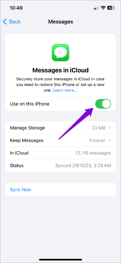 3 Fixes for iPhone Stuck on Downloading Messages From iCloud - Guiding Tech