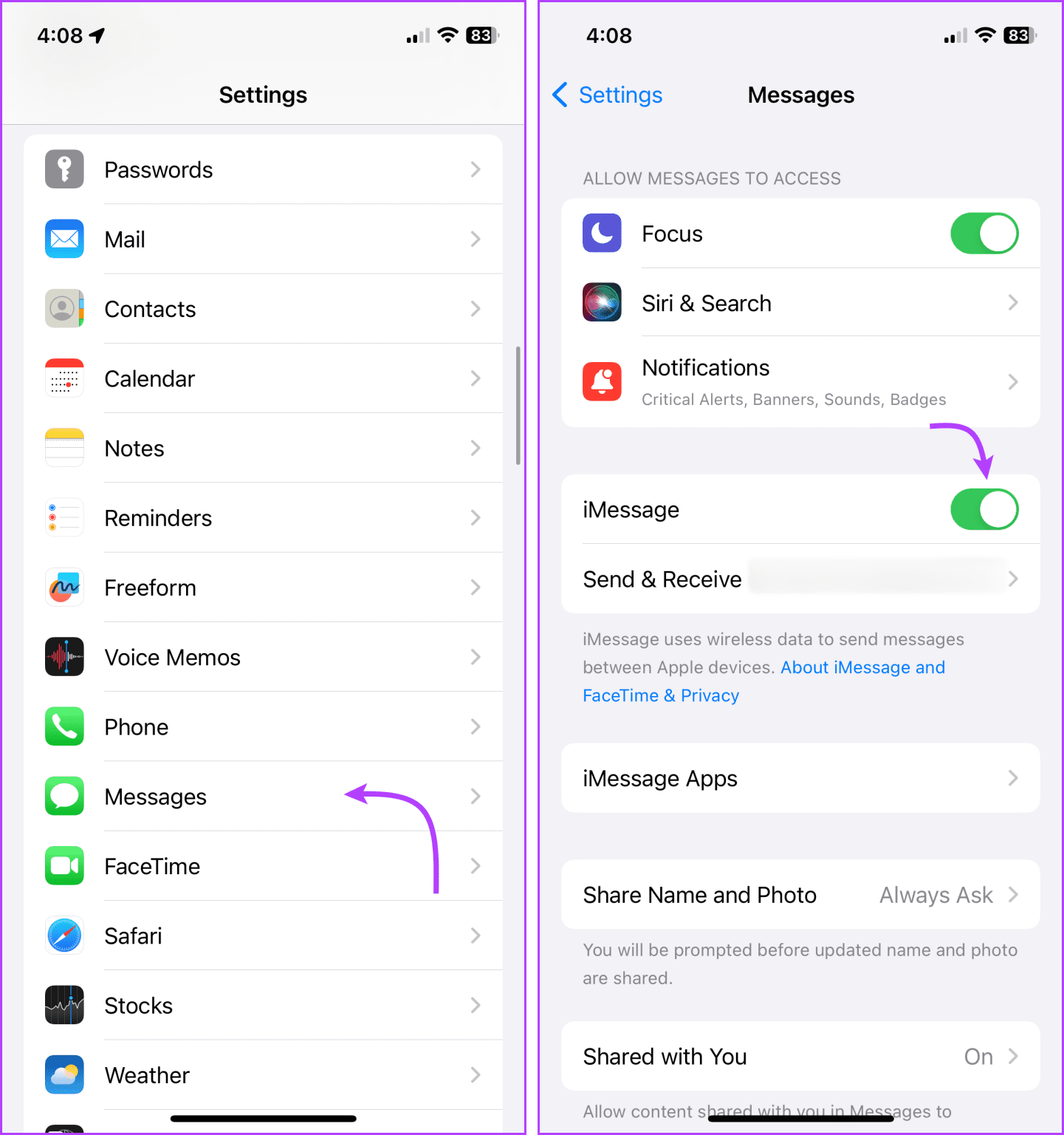 6 Ways to Fix "iMessage Is Signed Out" Error on iPhone - Guiding Tech