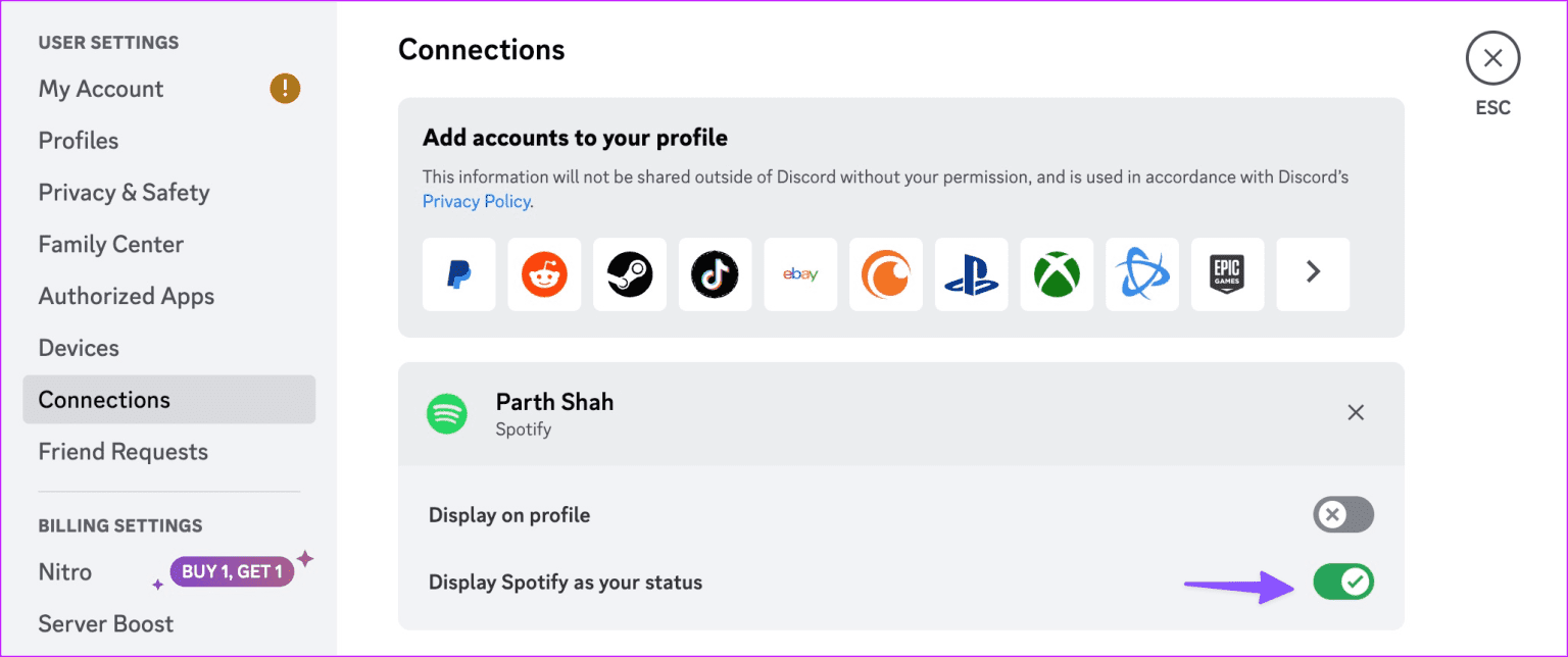 3 Ways to Fix Discord Not Showing Spotify Status - Guiding Tech