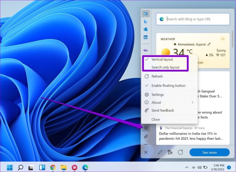 How to Use the Edge Bar in Microsoft Edge on Windows 11 - Guiding Tech
