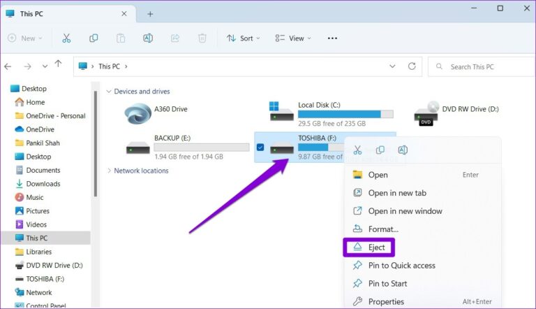 6 Ways to Safely Eject a USB Drive on Windows 11 - Guiding Tech