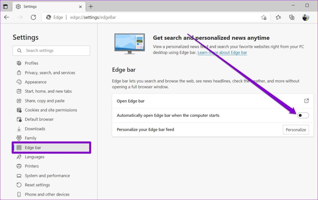 How to Use the Edge Bar in Microsoft Edge on Windows 11 - Guiding Tech