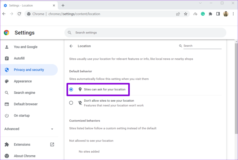 How to Disable or Enable Location Services in Google Chrome - Guiding Tech