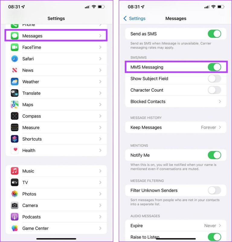 How to Fix iPhone Not Sending or Receiving Pictures - Guiding Tech