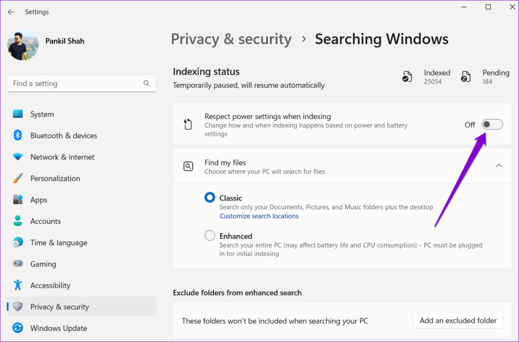 5 Ways to Fix Indexing Is Paused on Windows 11 - Guiding Tech