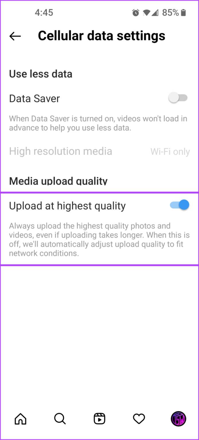 How to Turn on High Quality Uploads in Instagram - Guiding Tech