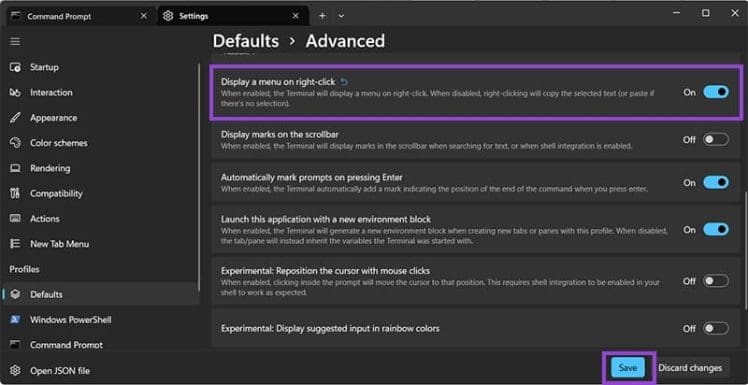 Enabling the Right-Click Context Menu in Windows 11 Terminal - Guiding Tech