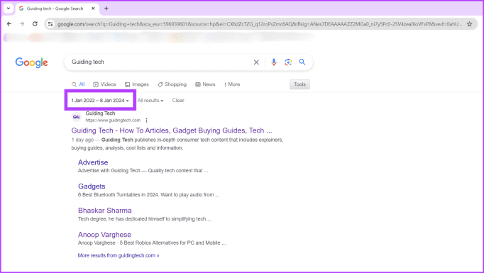 4 Ways to Get Google Search Results by Date - Guiding Tech
