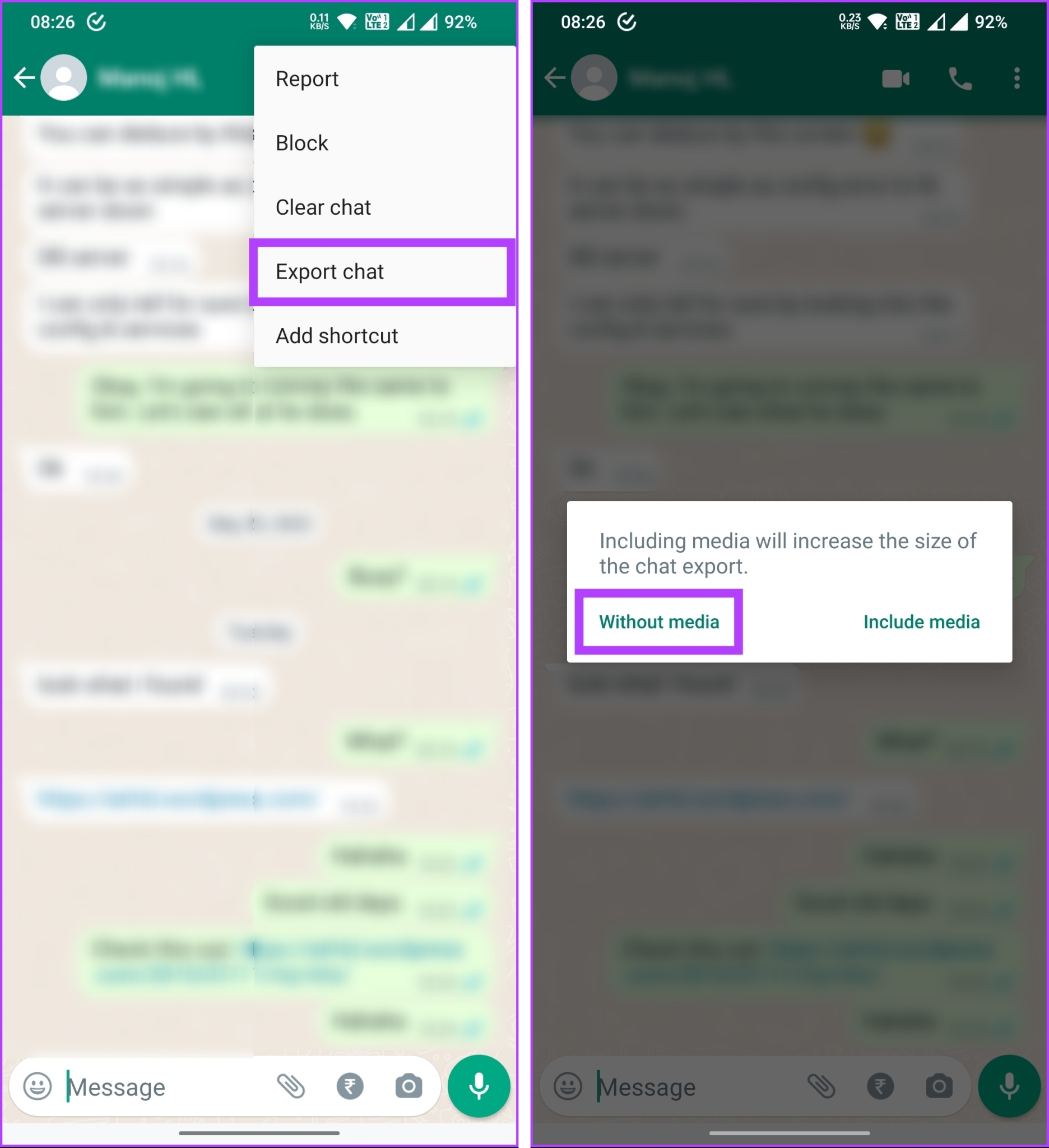 How to Export WhatsApp Chat to PDF on Android or iOS - Guiding Tech