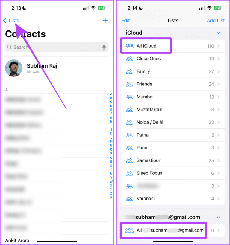 2 Ways to Import Gmail Contacts to iPhone - Guiding Tech