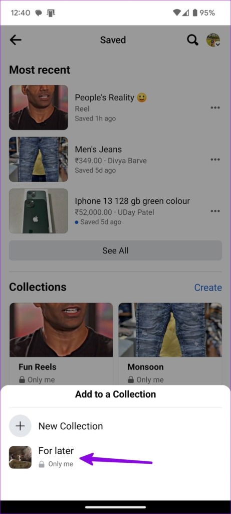 How to Find Saved and Liked Reels on Facebook - Guiding Tech
