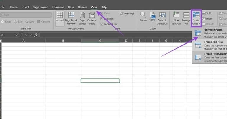 Five Fixes for Freeze Panes Not Working in Excel - Guiding Tech