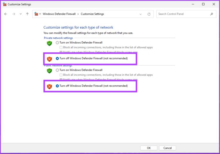 6 Easy Ways to Disable Firewall on Windows - Guiding Tech