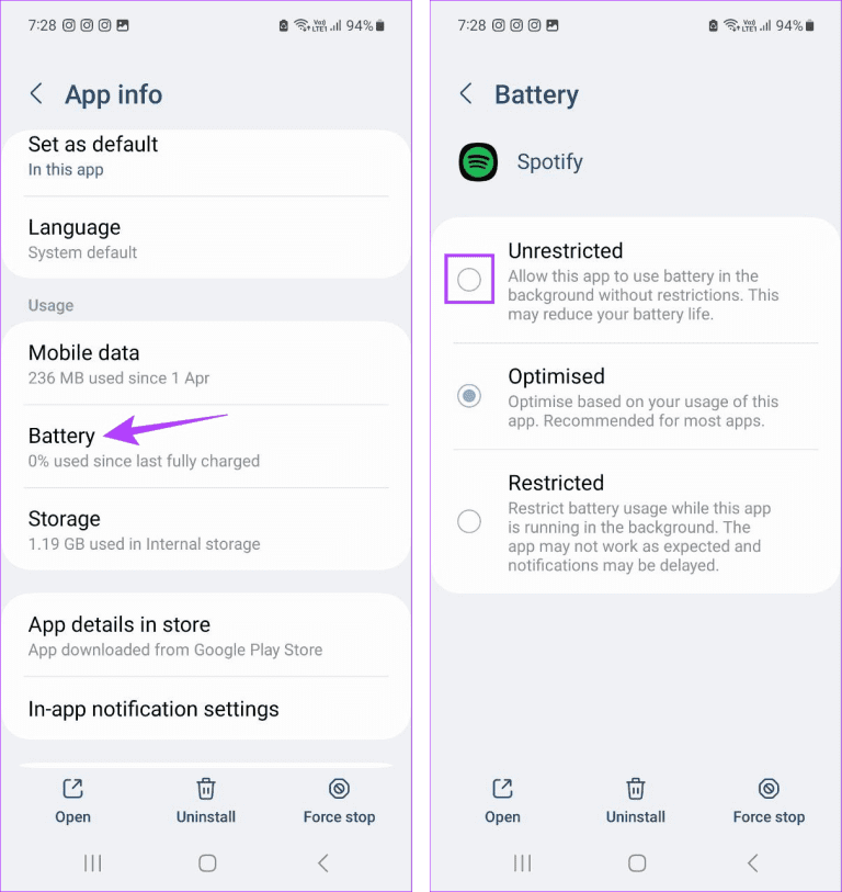 2 Ways to Fix Spotify Stops Playing When Screen Is Off Issue - Guiding Tech